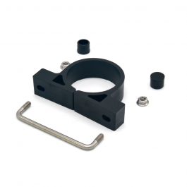 Kunststof beugel voor buis Ø 60mm | M6 RVS sluiting